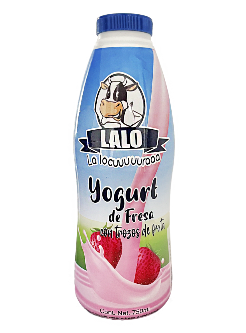 YOGURT LIQUIDO SABOR A FRESA 750ml – Lácteos LALO